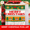 Merry Christmas Pixel Pattern - Digital PDF and Knot Guide – Miss ...