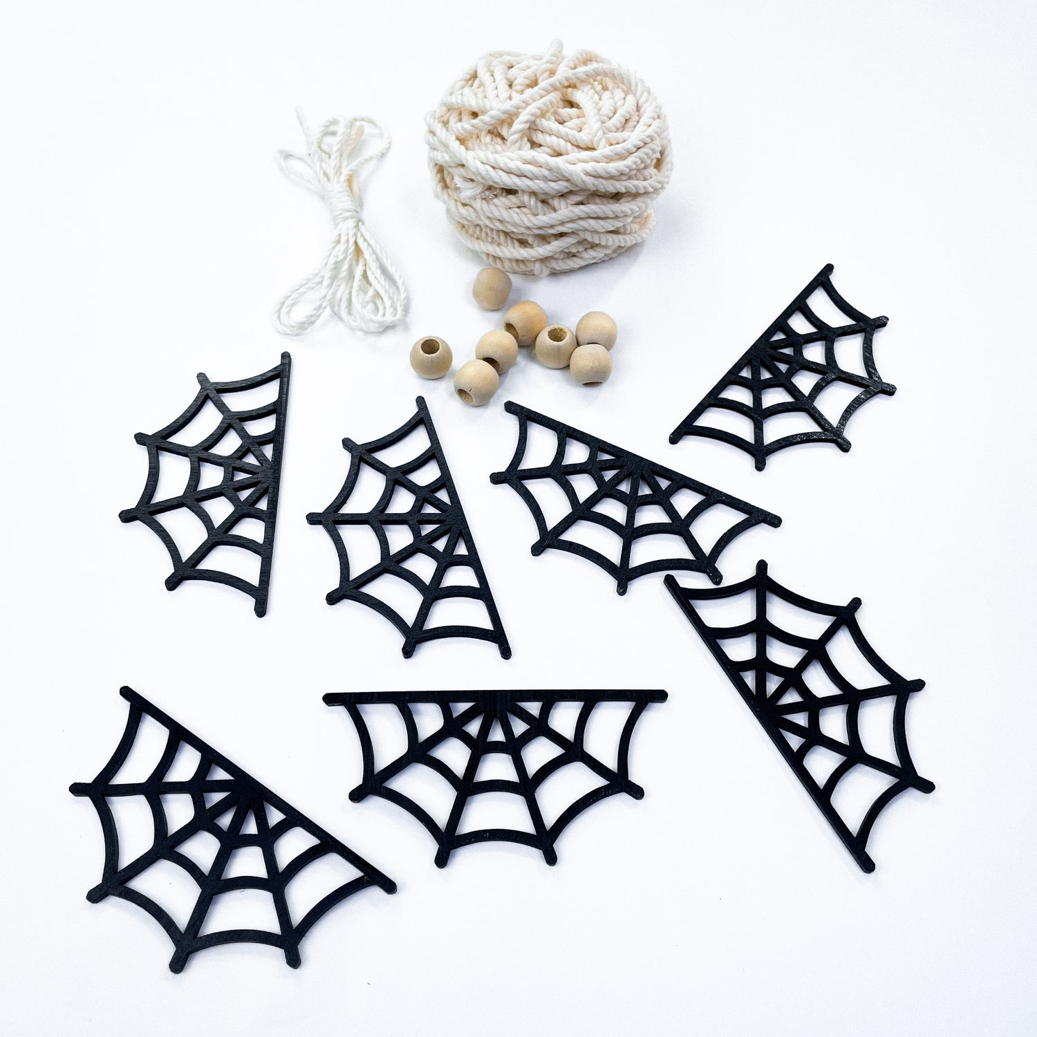 5pcs - Laser Cut Spider Web