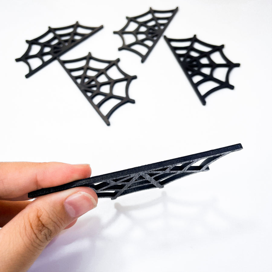 5pcs - Laser Cut Spider Web