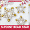 Christmas 5-Point Bead Star Pattern - Digital PDF and Knot Guide