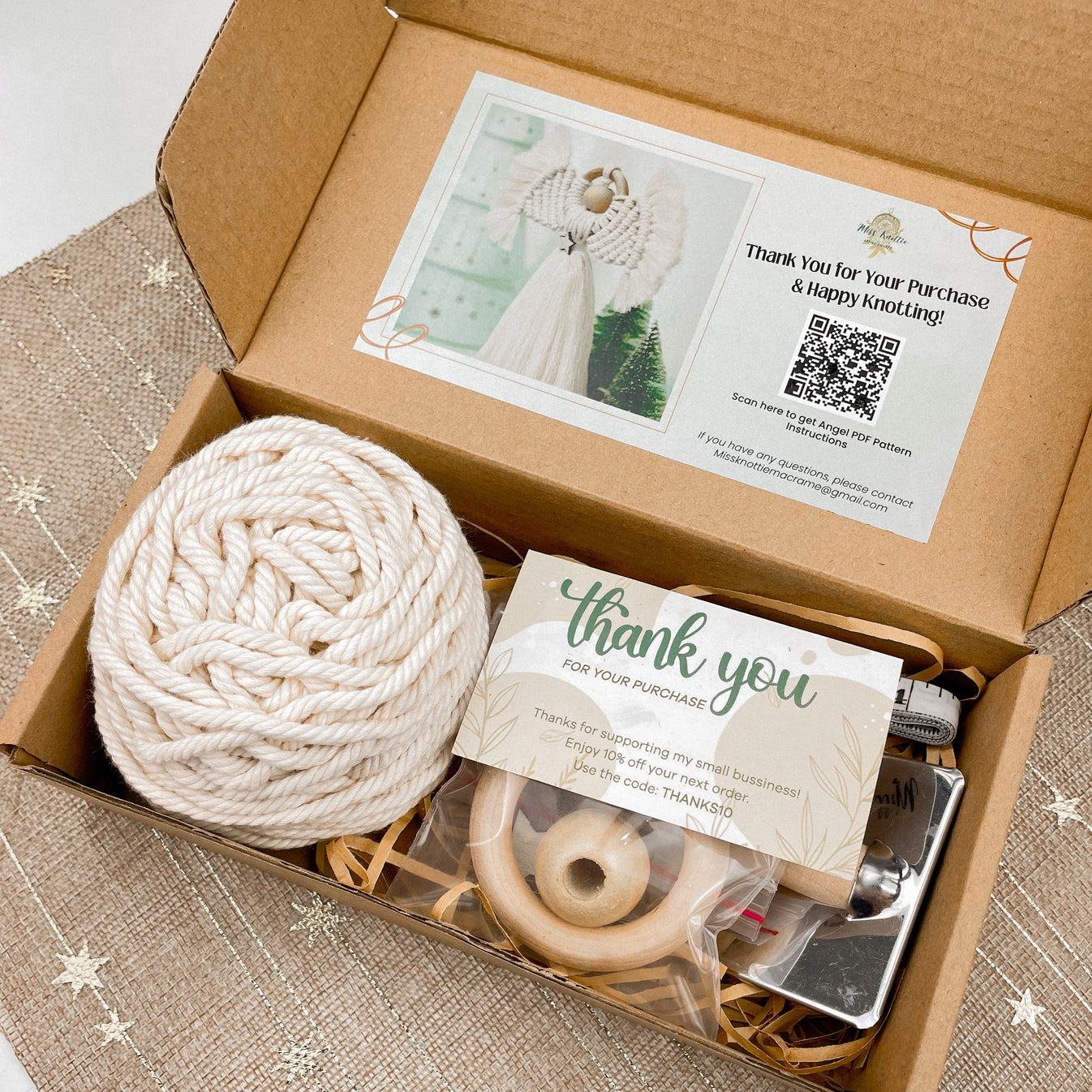 DIY Kit - Making Your Own Angel – Miss Knottie Macrame