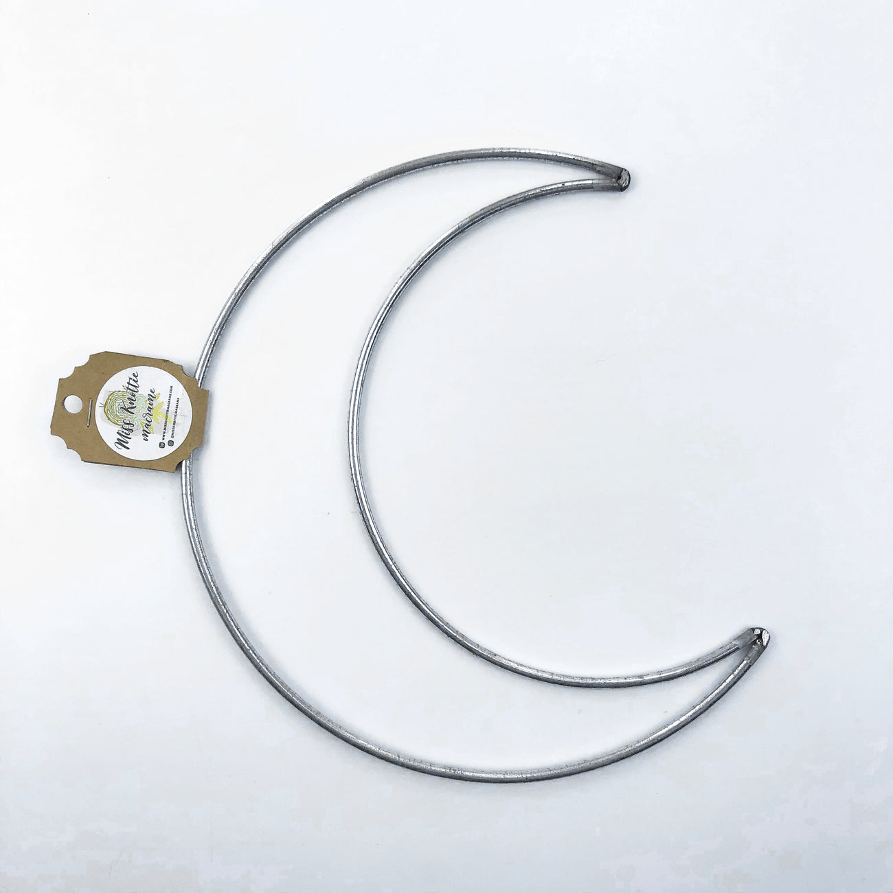 Crescent Moon Shape Metal Hoops