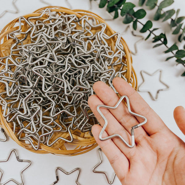 Metal Star Hoops For Christmas Ornaments/ Dreamcatchers - Many sizes ...